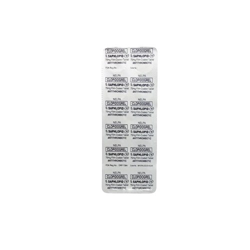 SAPHLOPID Clopidogrel Sulfate 75mg Film-Coated Tablet 1's price in the ...